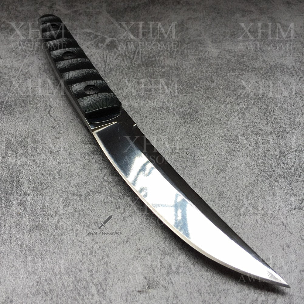 XHM 9.6'' Fixed Blade Knife Tactical Tanto Hunting Katana Bayonet Ninj ...